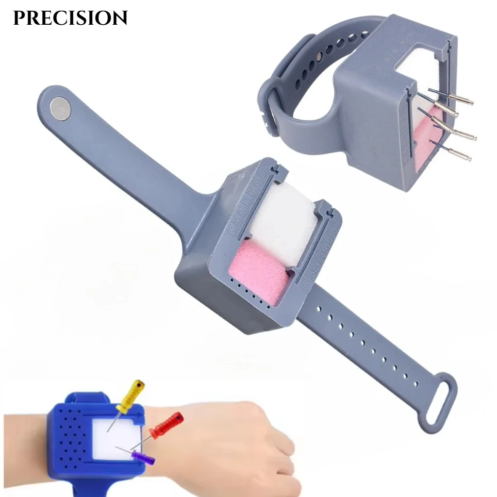 1 Set Dentistry Wrist Watch with 11 Sponge Blocks Endo Measuring Block ...