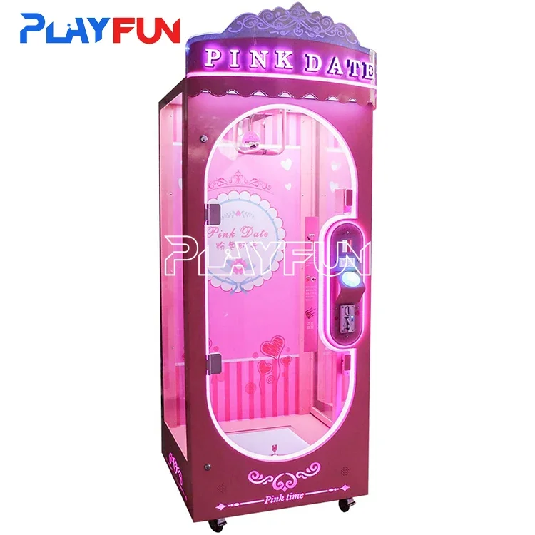 Indoor-Pink-Date-doll-Aluminum-Rail-Crane-Claw-Scissors-Vending-coin ...