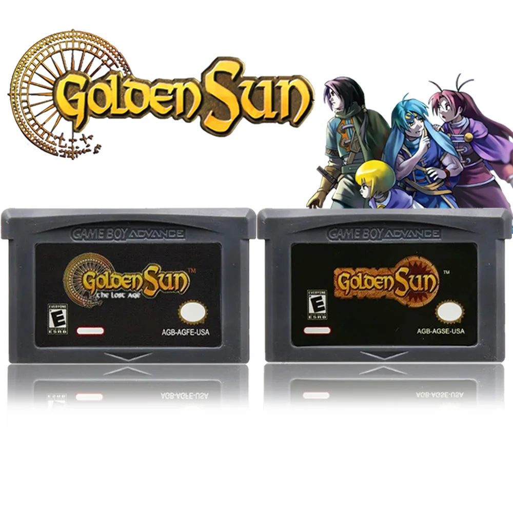 Golden-Sun-cartucho-de-juegos-GBA-tarjeta-de-consola-de-videojuegos-de ...