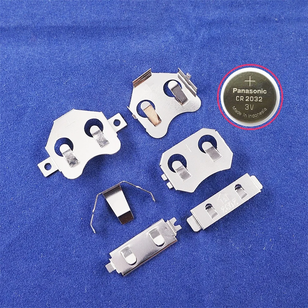 10-100-PCS-CR2032-SMD-Through-hole-Tab-20MM-Battery-Button-Cell-Holder ...
