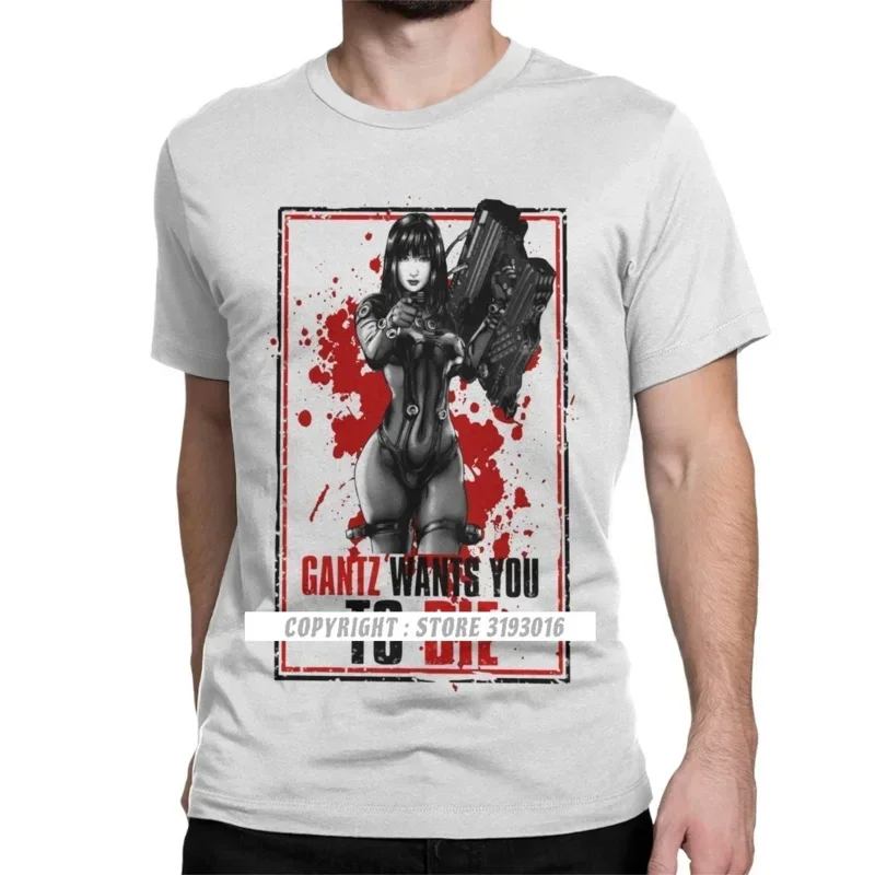 Gantz-needs-blood-T-shirts-for-men-Cotton-T-shirt-Kei-Kurono-Kato ...