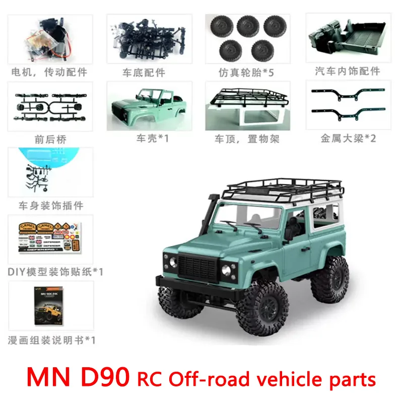 MN D90 D91 MN 99 99S 1:12 RC Military Card model car upgrade piece ...