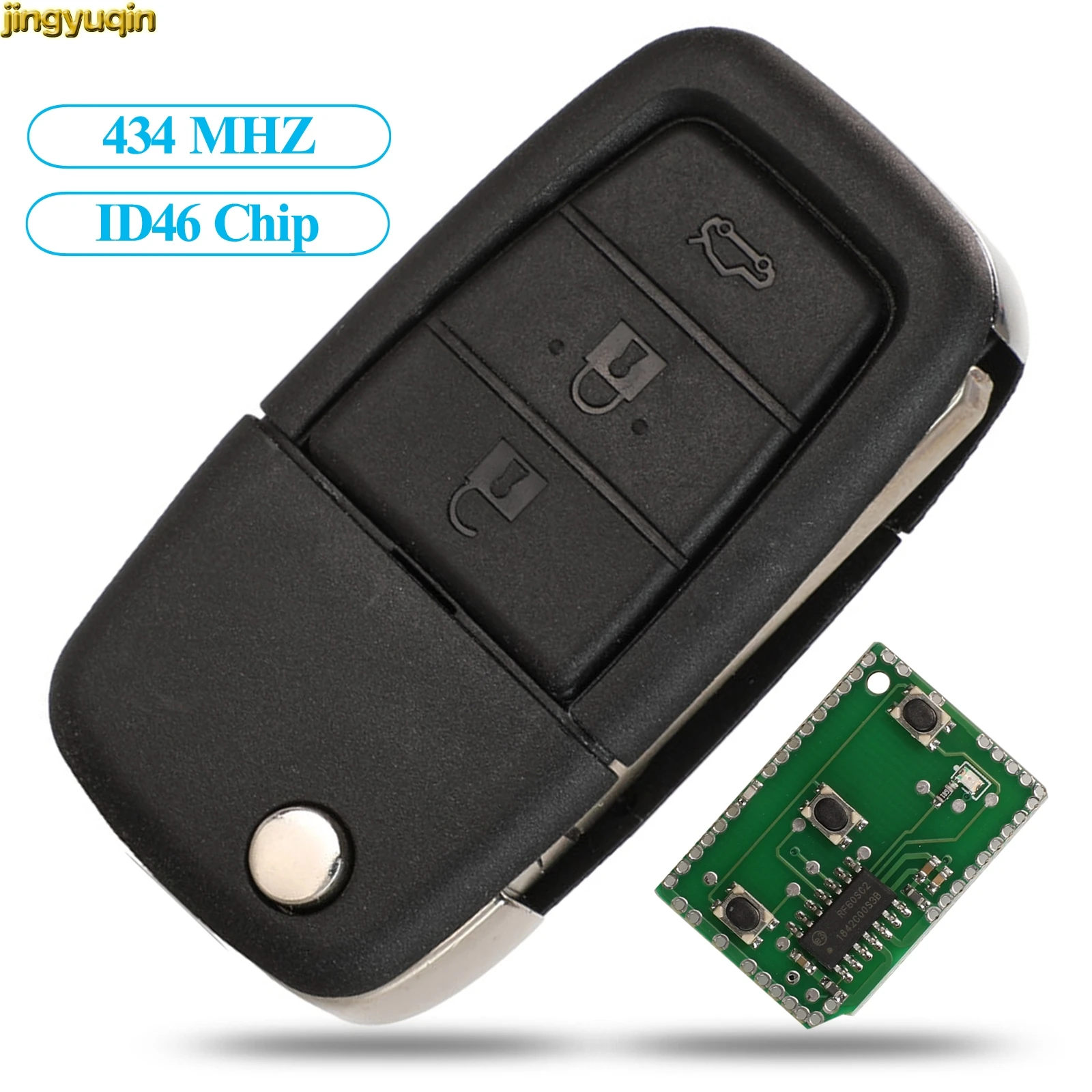 Jingyuqin-Remote-Flip-Car-Key-434mhz-ID46-For-Pontiac-G8-Holden-VE ...