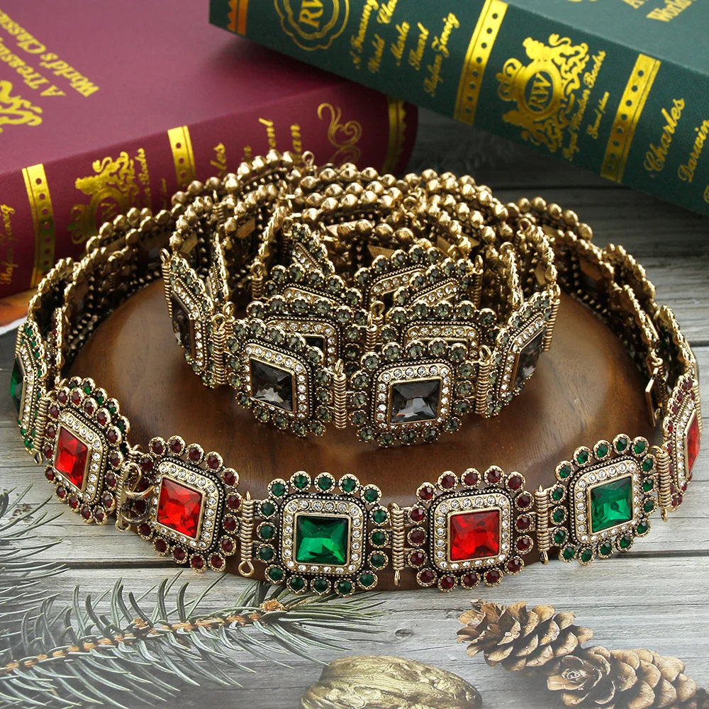 Sunspicems-Arabic-Crystal-Belt-Caftan-Abaya-Waist-Chain-For-Women ...