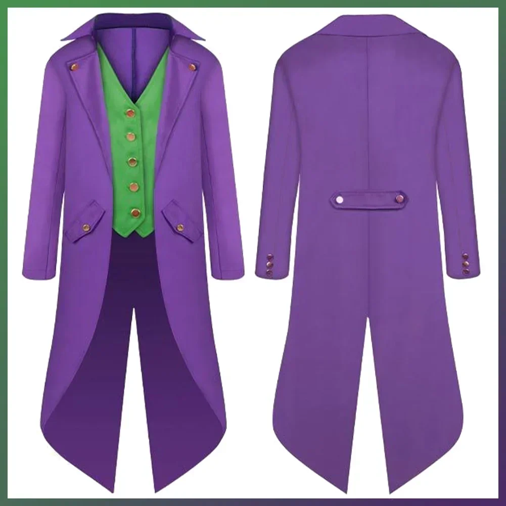 Movie Super Villain Costume Disguise Joker Cosplay Fantasy Tuxedo ...