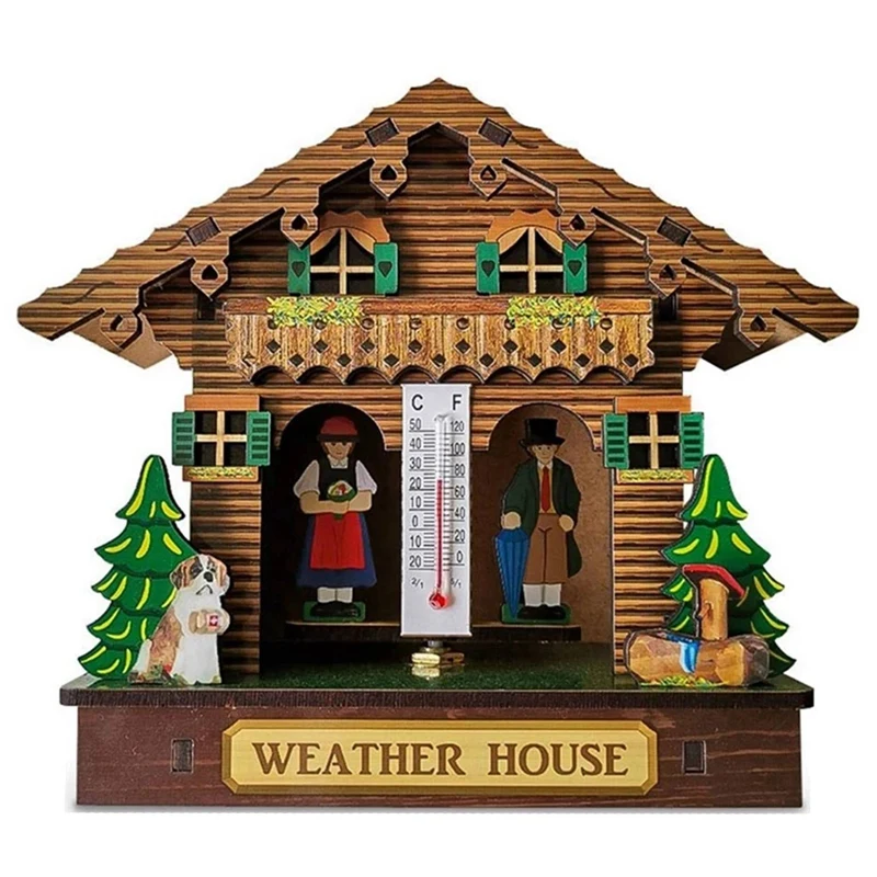 Weather-House-Forest-Weather-House-With-Man-And-Woman-Wood-Chalet ...