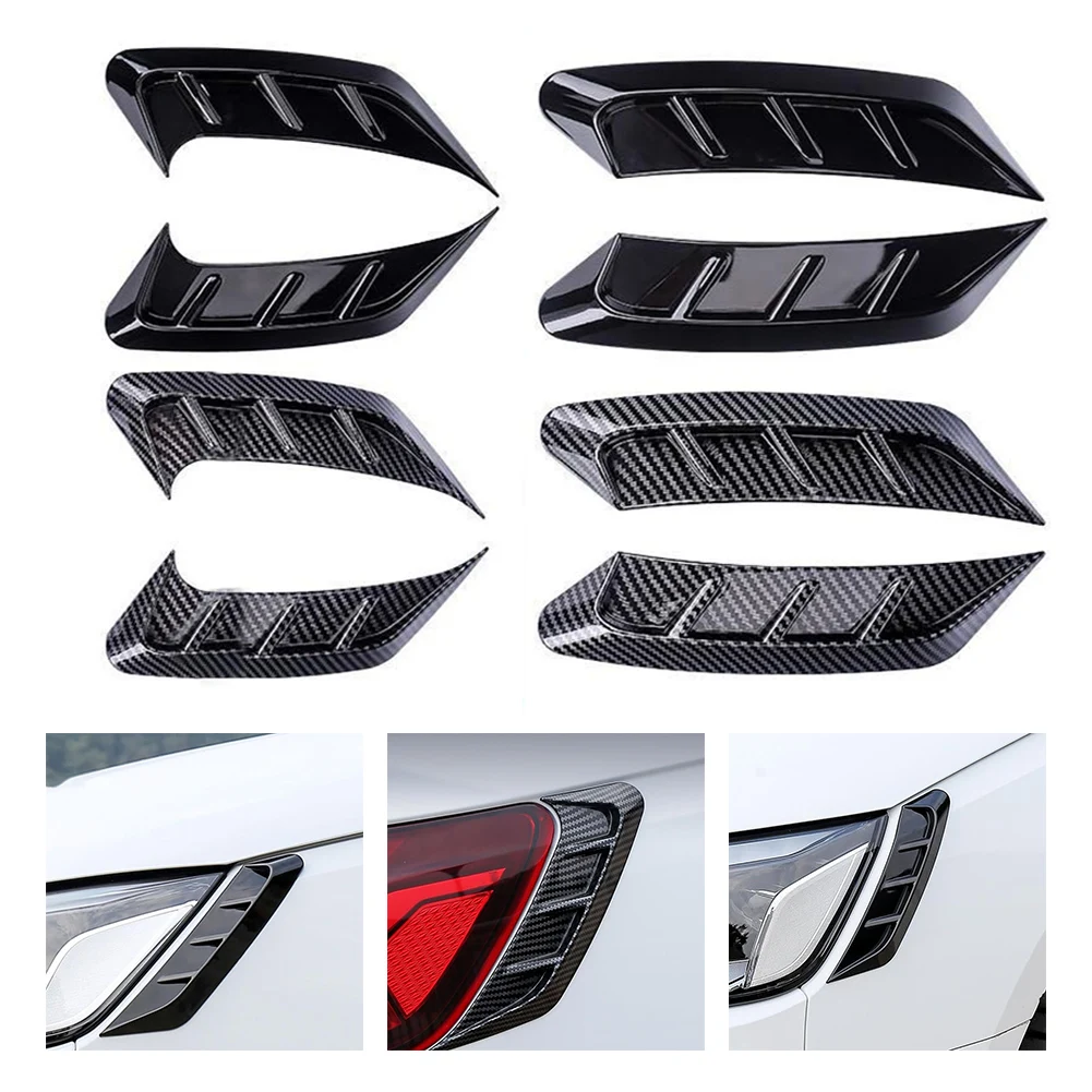 01 Car Headlight Eyebrow Eyelids Stickers Trim Cover Light Eyelid ...