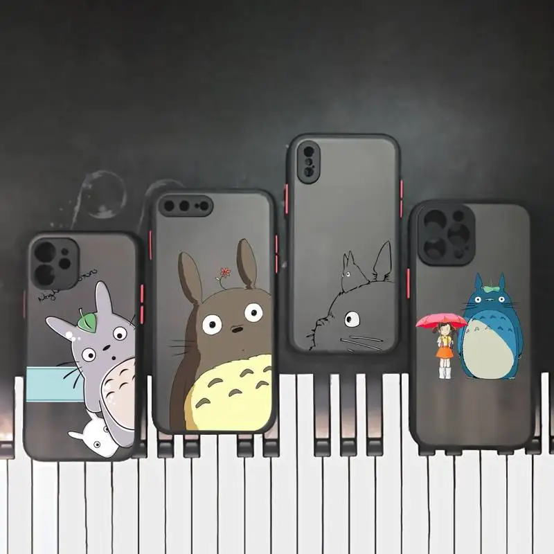 Funda de teléfono de totoro sprite away, carcasa transparente mate para ...