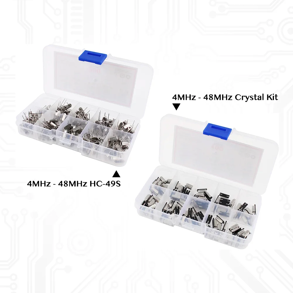 35-100-200PCS-HC-49S-4Mhz-6Mhz-8Mhz-12Mhz-16Mhz-20Mhz-24Mhz-25MHz-48MHz ...