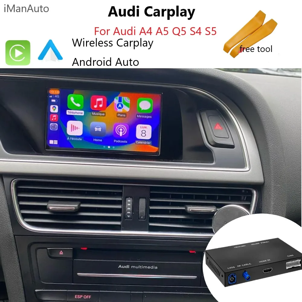 Apple-Carplay-Tech-pour-Audi-A4-B8-A5-Q5-2010-2015-Android-Auto-Airplay ...