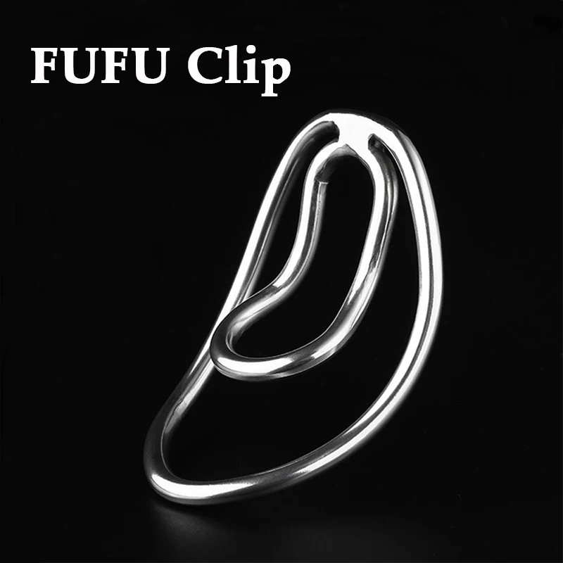 Stainless Steel Metal FUFU Clip Male Penis Trainer Bundle BDSM Bondage ...