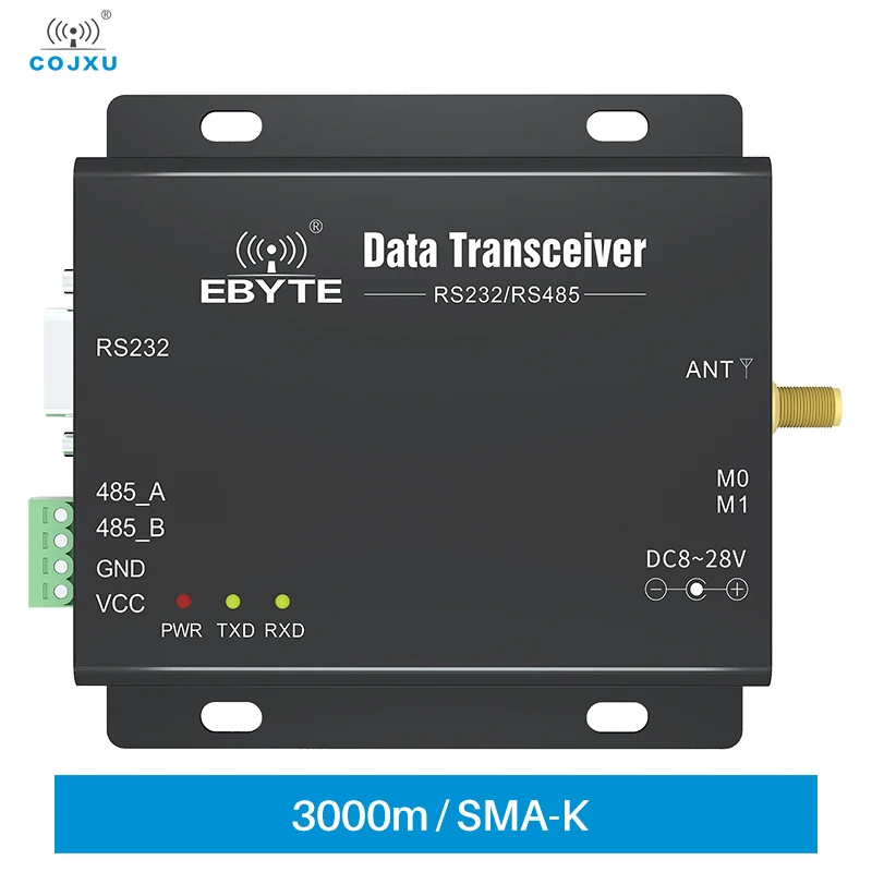 433MHz LoRa SX1278 RS485 RS232 rf DTU Transceiver Wireless uhf Module 100mW 20dBm Transmitter ...