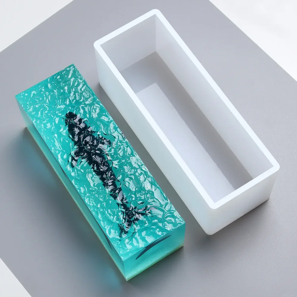 Rectangle Ornament Pouring Resin Silicone Mold DIY Ocean Craft Art ...