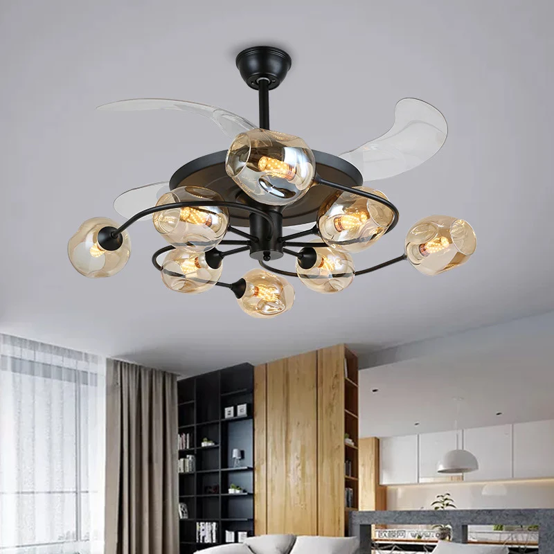 Invisible-Fan-Light-Postmodern-Minimalist-Living-Room-Ceiling-Fan-Lamp ...