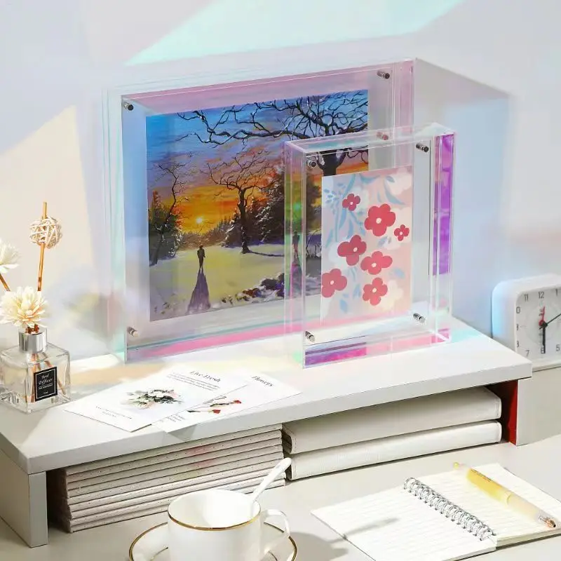 Dazzling-Colourful-Acrylic-Photo-Frame-for-Wall-Hanging-Desktop ...