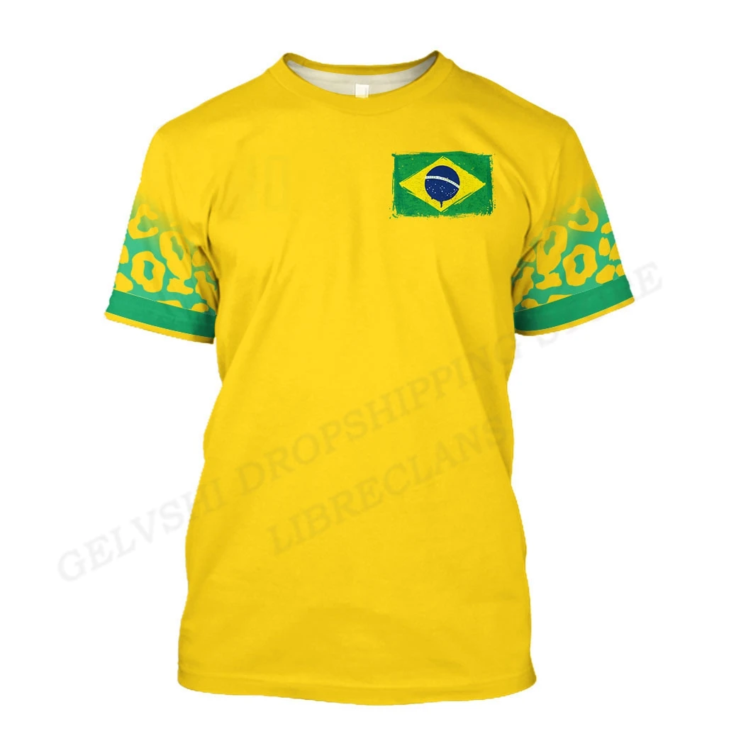 Brazilian Flag T-shirt For Men And Women, Fashionable Oversized T ...