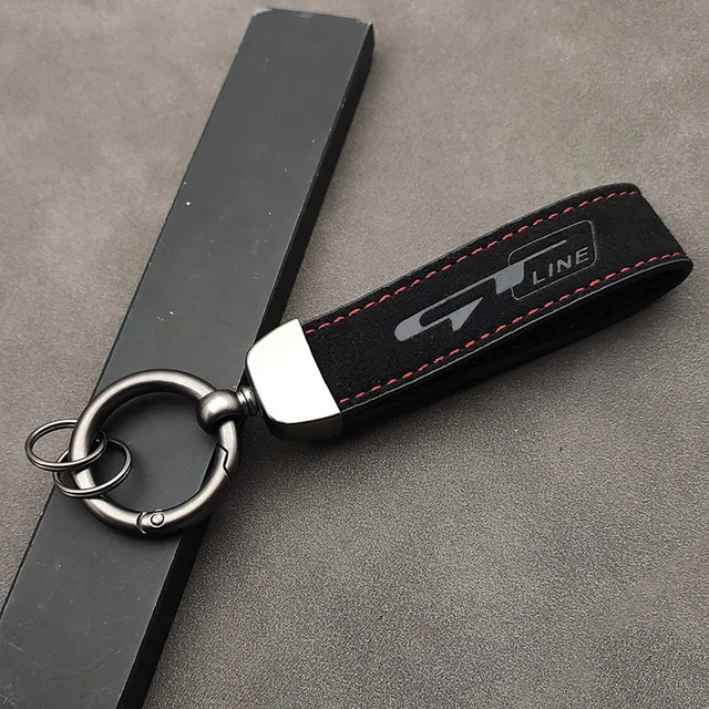 2023 Suede Leather Men Luxury Women Car Keychain For Kia Rio Ceed ...