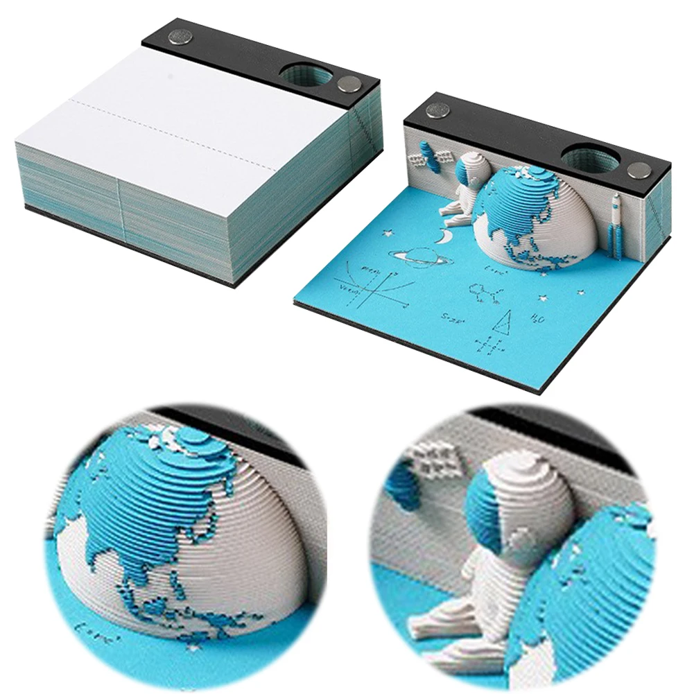 3D-Art-Calendar-Paper-Carving-Gift-Creative-Desk-Calendar-3D-Paper ...