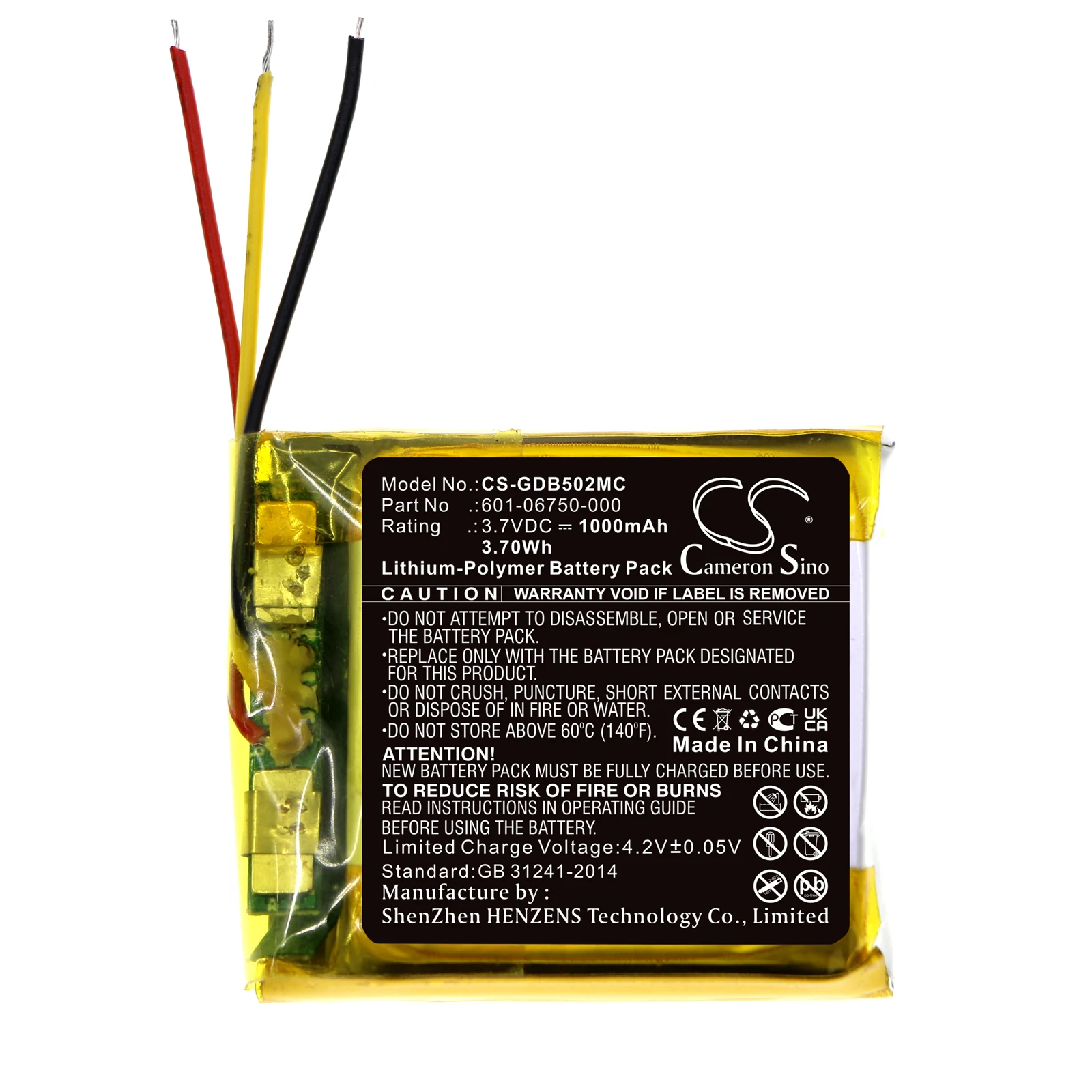1000mAh 601-06750-000 601-10257-000 601-06750-101 Battery for GoPro ...
