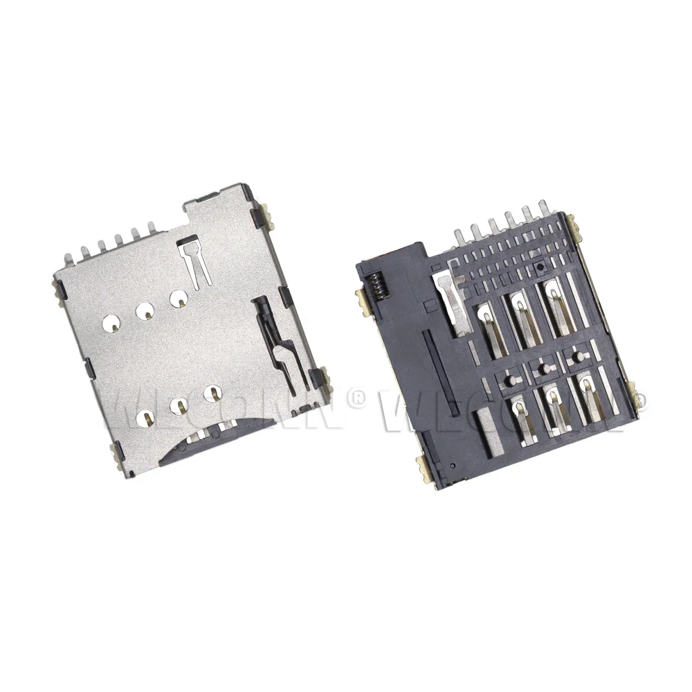 Manufacture-directly-sell-Smart-card-connector-SIM-card-holder-6pin-SMT ...
