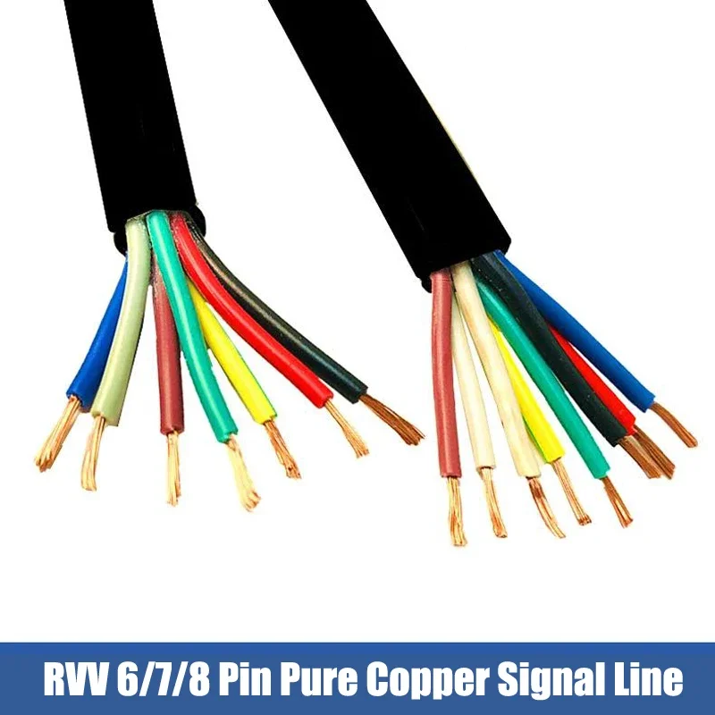 8pin-Pure-Copper-Cable-1-Meter-RVV-Control-Wires-6pin-7pin-Outdoor ...