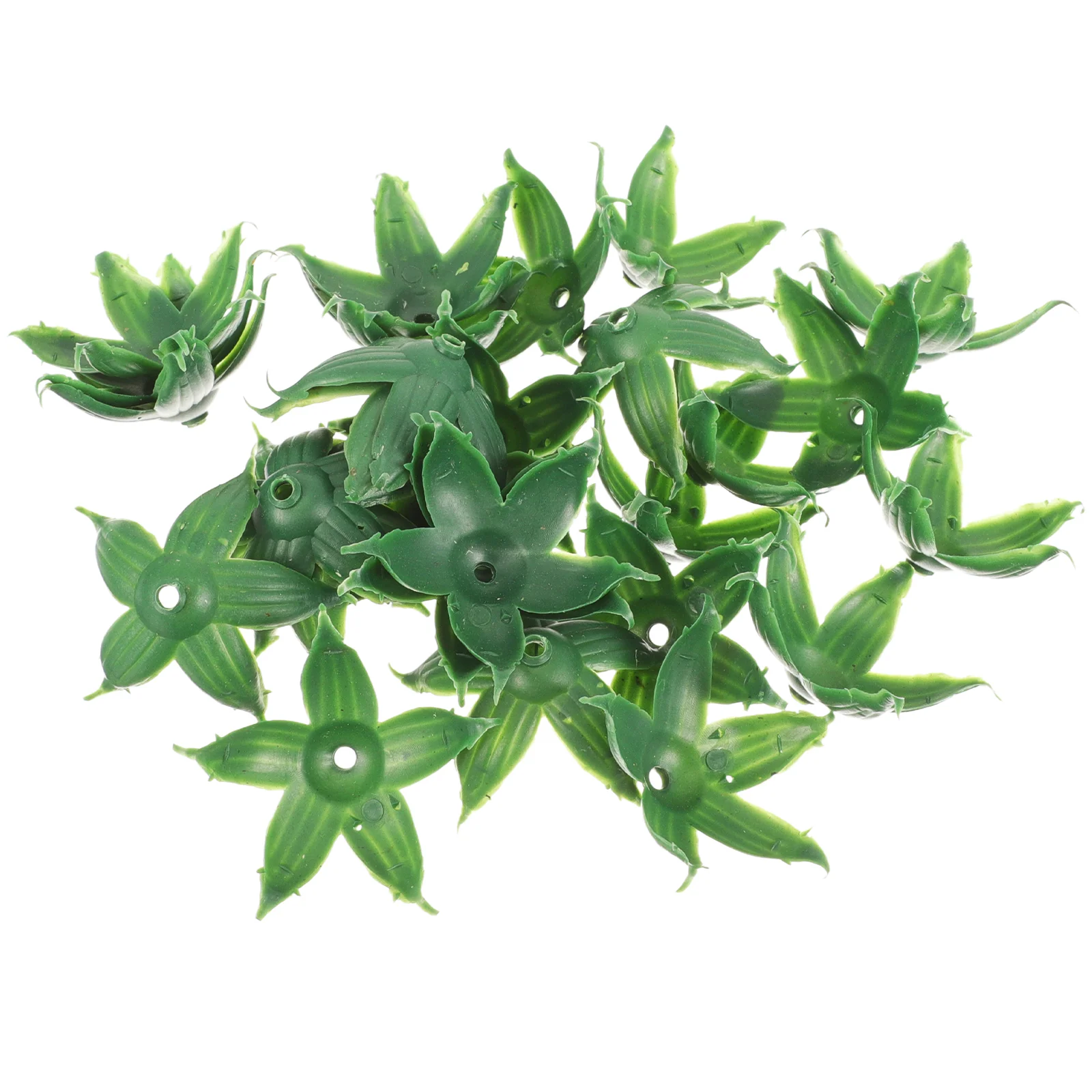 Green-Diy-Plastic-Simulation-Rose-Sepals-Sepals-Supplies-Soap-Flower ...