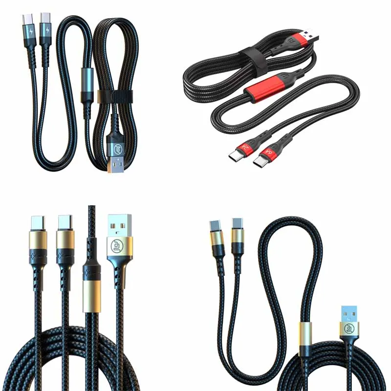 USB Type-C Charging Line for 2 Type-C Devices Electronics Charger ...