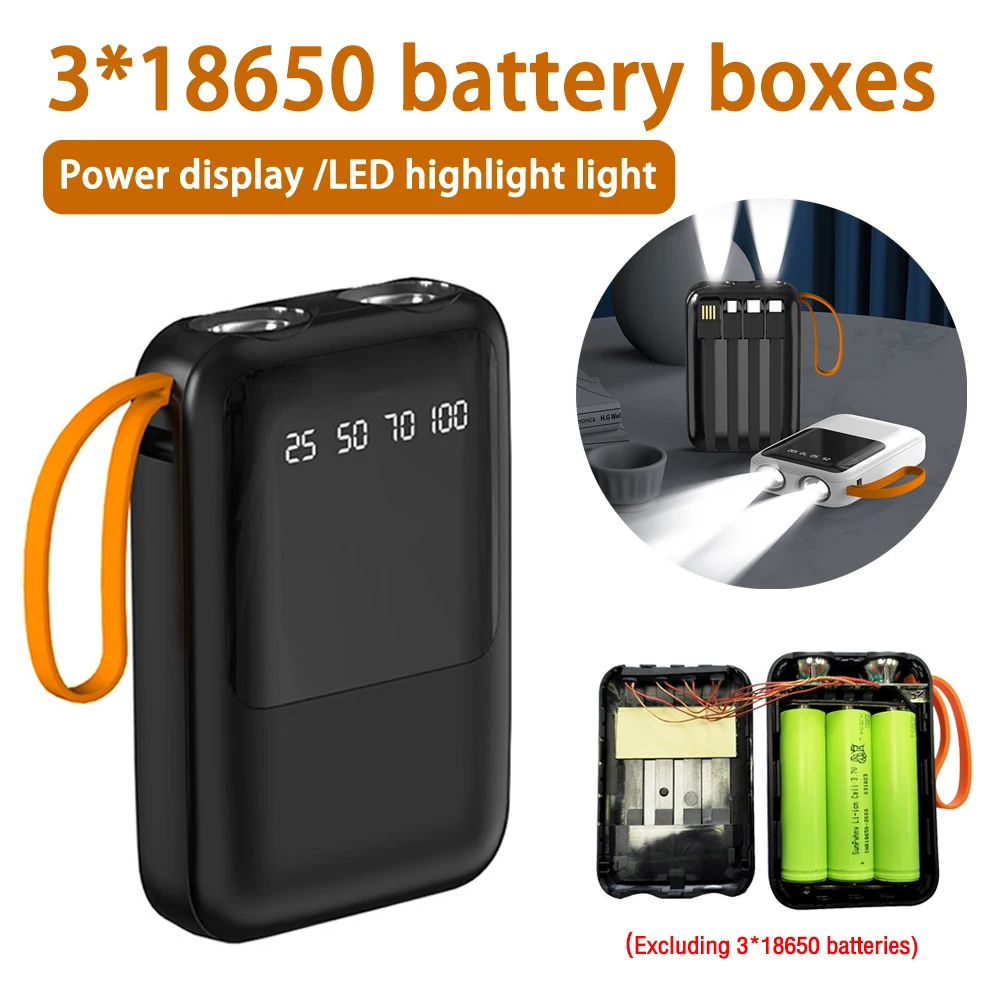 DIY-18650-Power-Bank-Case-4-in-1-Battery-Charge-Storage-Box-Shell-Micro ...
