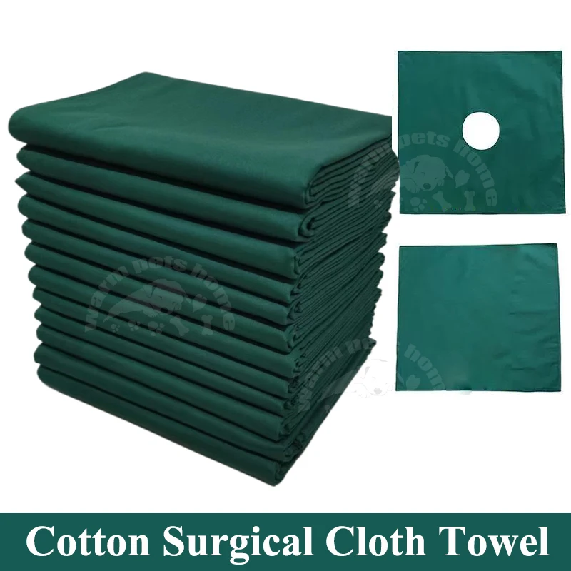 Surgical-Cloth-Hole-Towel-Cotton-Green-Cloth-Surgical-Treatment-Towel ...