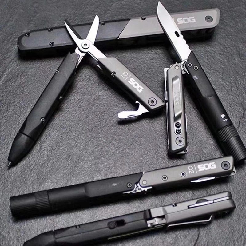 Multifuncional-Tactical-Pen-Scissors-Abridor-de-garrafas-Camping-ao-ar ...