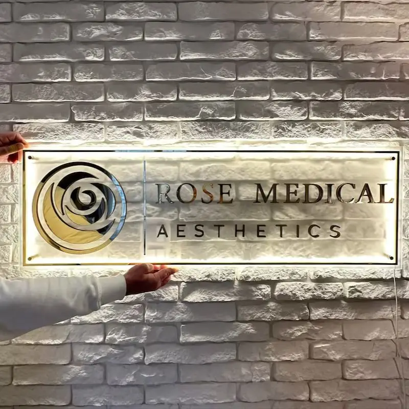 Logotipo-de-espejo-de-luces-de-ne-n-cuadradas-para-negocios-logotipo-de ...