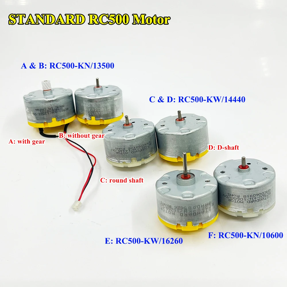 1PC Standard RC500-KN 13500 Motor/ RC500-KW 14440 Motor/ RC500-KW 16260 ...