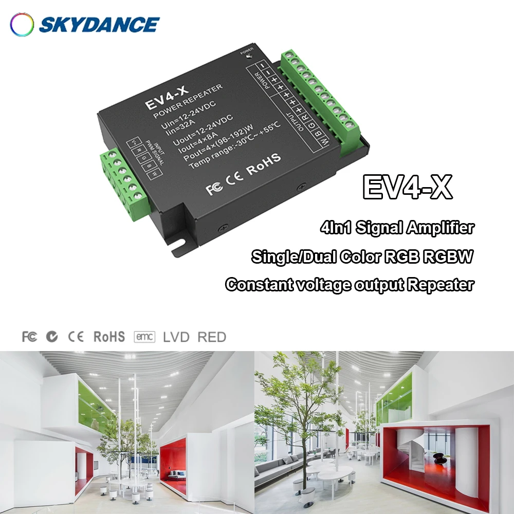 DC12V-24V-EV4-X-4In1-PWM-Constant-voltage-output-Repeater-Single-Dual ...
