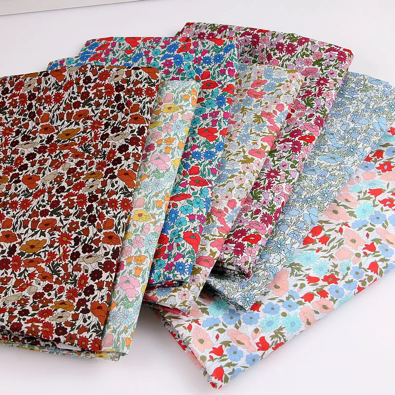 Liberty Fabric handmade Small Floral Thin Poplin Cotton London Fabric ...