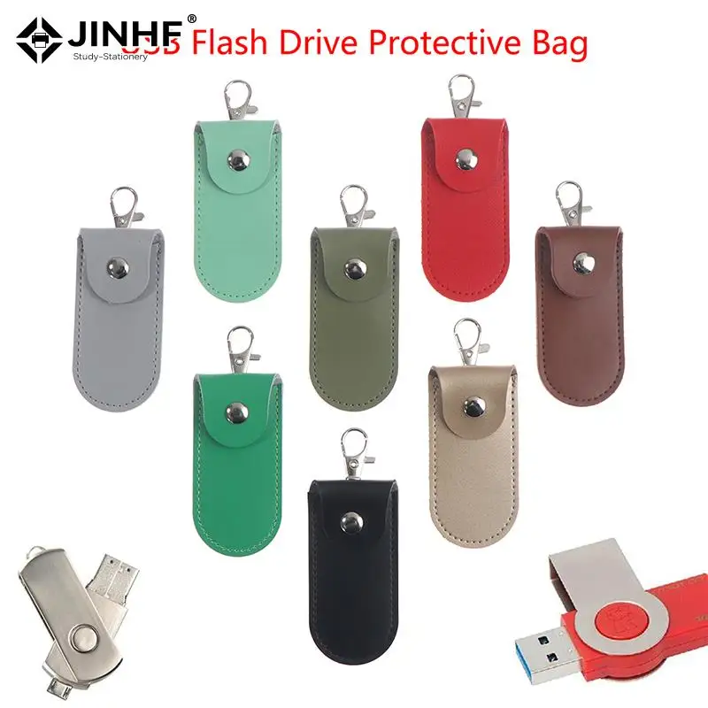 1pc-Pouch-Bag-Case-Protective-Cover-Leather-Key-Ring-Holder-For-Usb ...