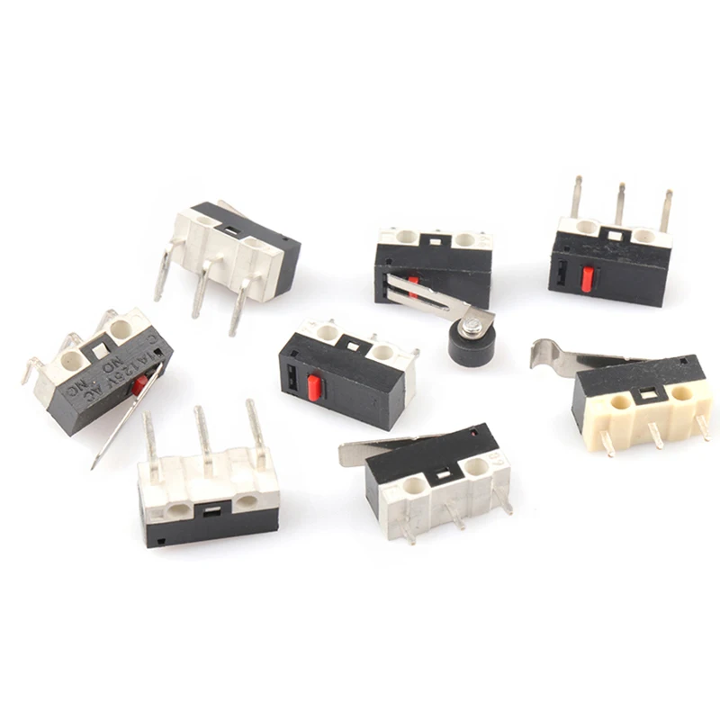 5PCS-Micro-Limit-Switch-Momentary-Push-Button-Switch-1A-125V-AC-Mouse ...