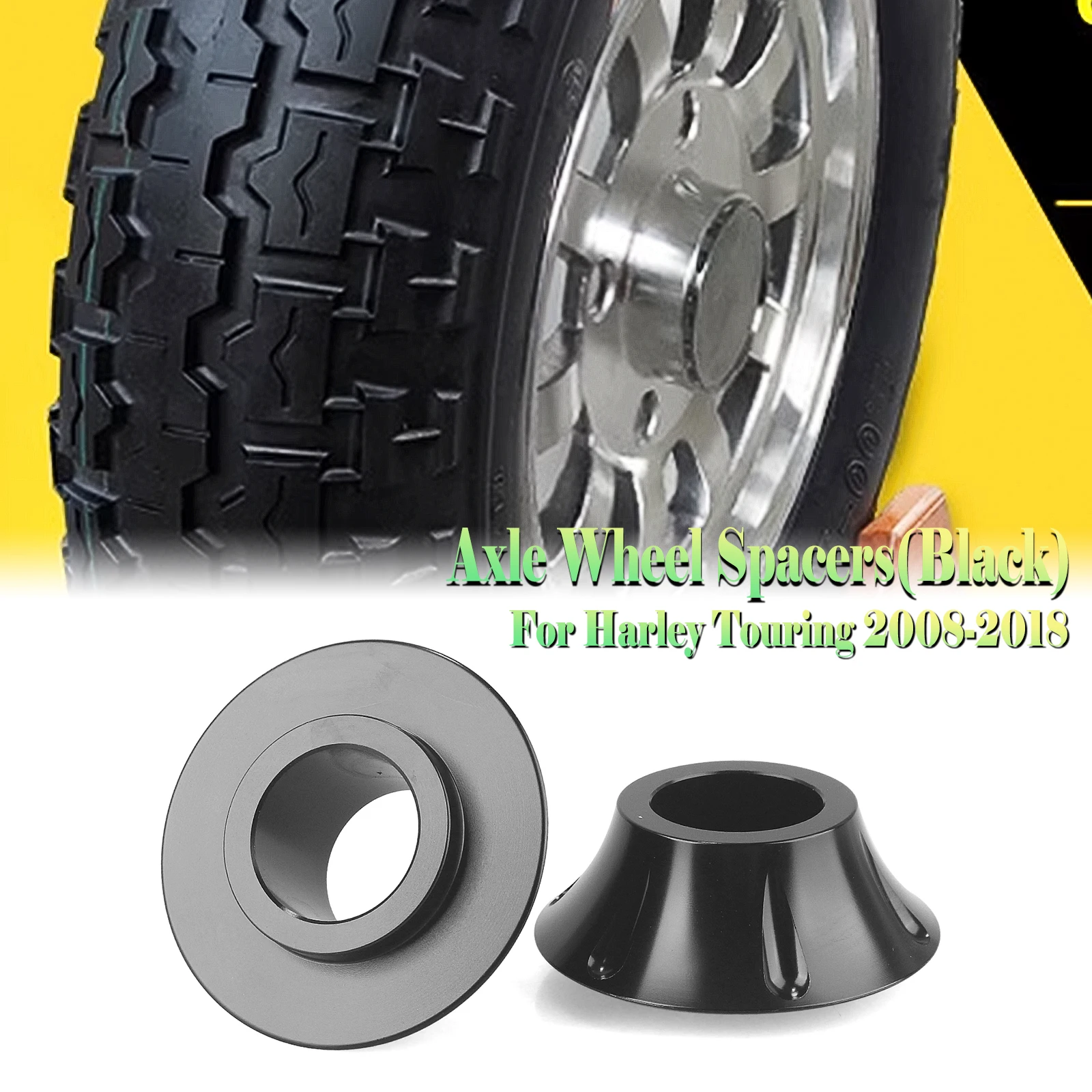 Motorcycle-Front-Tapered-Axle-Wheel-Spacers-For-Harley-Touring-2008 ...
