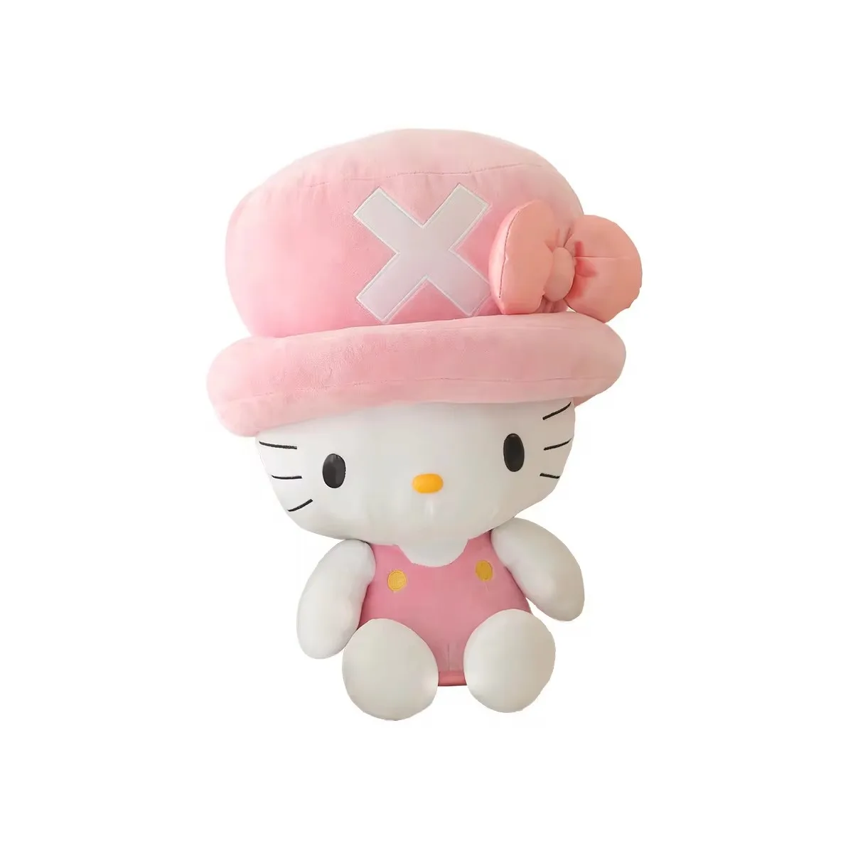 Kawaii-MINISO-Hello-Kitty-Cross-Dress-One-Piece-Monkey-D-Luffy-Plush ...
