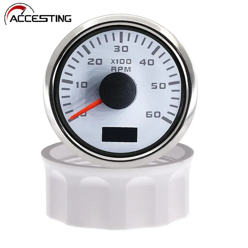 Rpm Meter 85mm 12/24V Car Boat Tachometer Marine Ship Tacho Meter 3000 ...