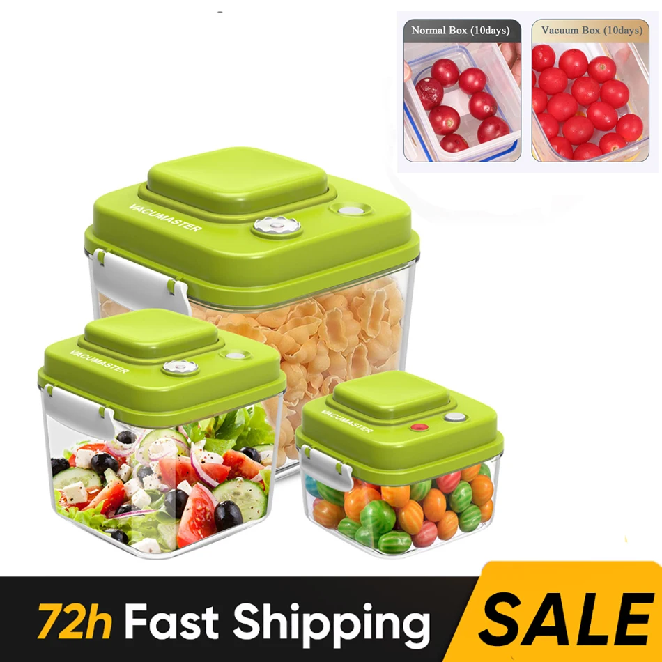 Kitchen Storage Box Transparent Food Canister Plastic Korean Food ...