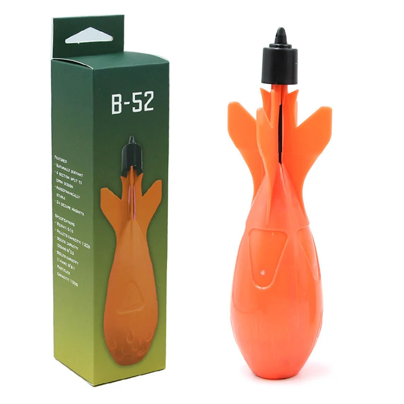 Carp-Fishing-Rocket-Feeder-Small-Spod-Bomb-Float-Bait-Holder-Portable ...