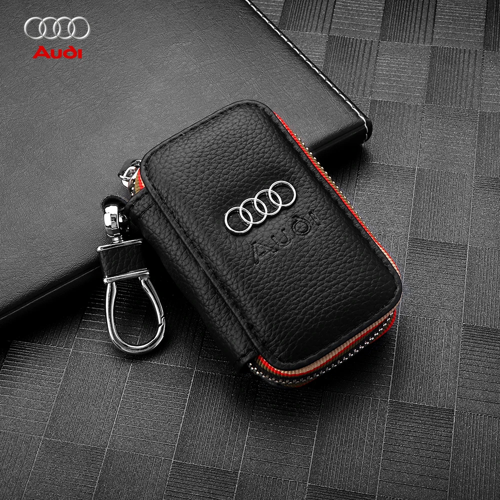 Leather-Car-Remote-Key-Cover-Key-Case-Protector-Auto-Accessories-For ...