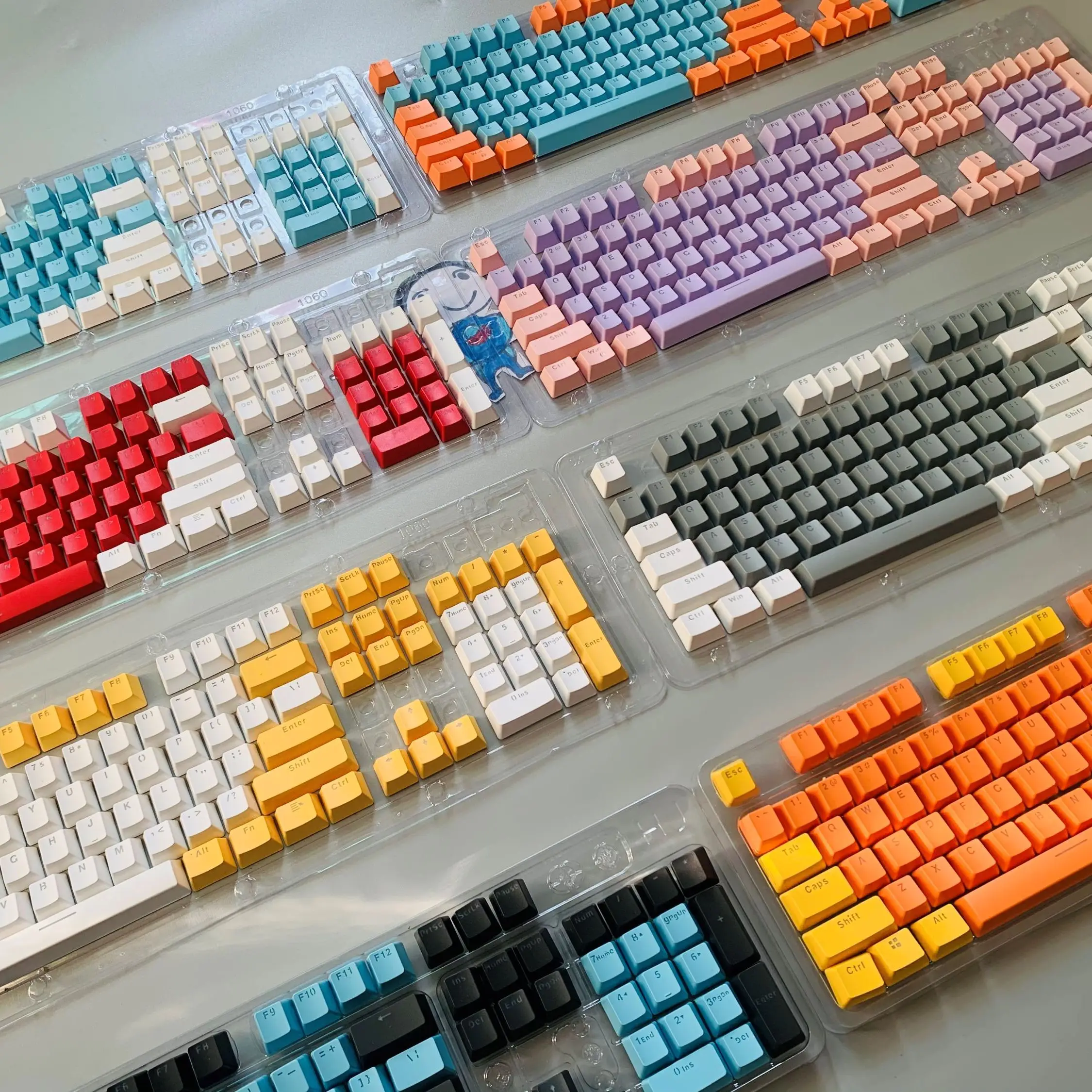 Ensemble-de-capuchons-de-clavier-m-canique-104-pi-ces-OEM-r-tro-clair ...