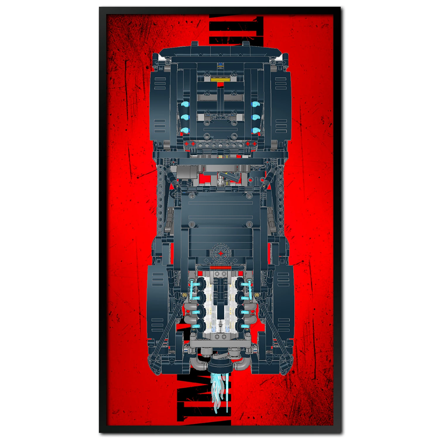 wall-mount-display-for-LEGO-42127-Technic-The-BATMAN-BATMOBILE-Display ...