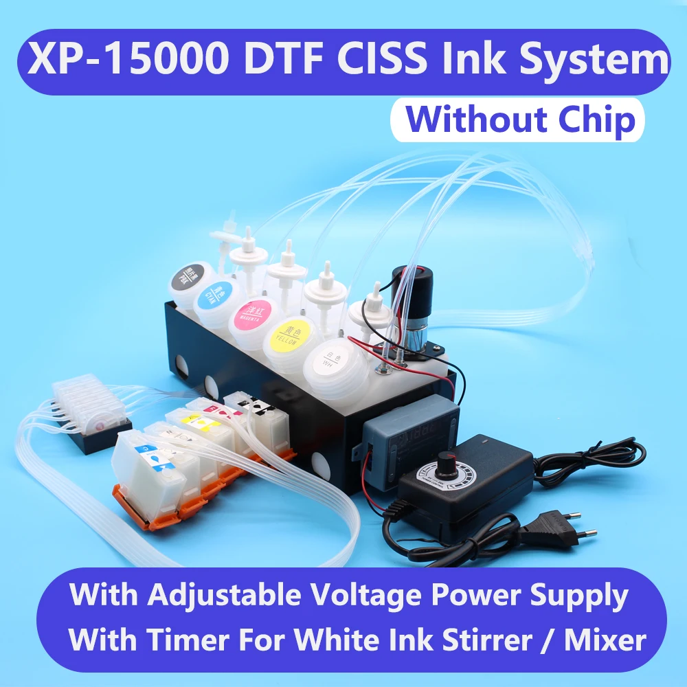 DTF-Ink-System-CISS-For-Epson-XP-15000-White-Ink-Tank-With-Stirrer ...