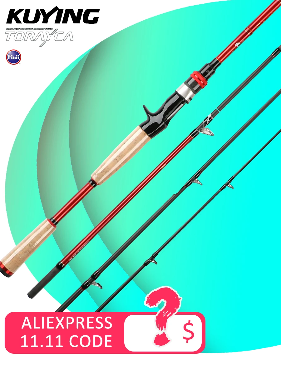 KUYING-FREESTYLE-WALKER-H-Hard-7-2-1m-Fishing-Lure-Rod-4-Sections-Mini ...