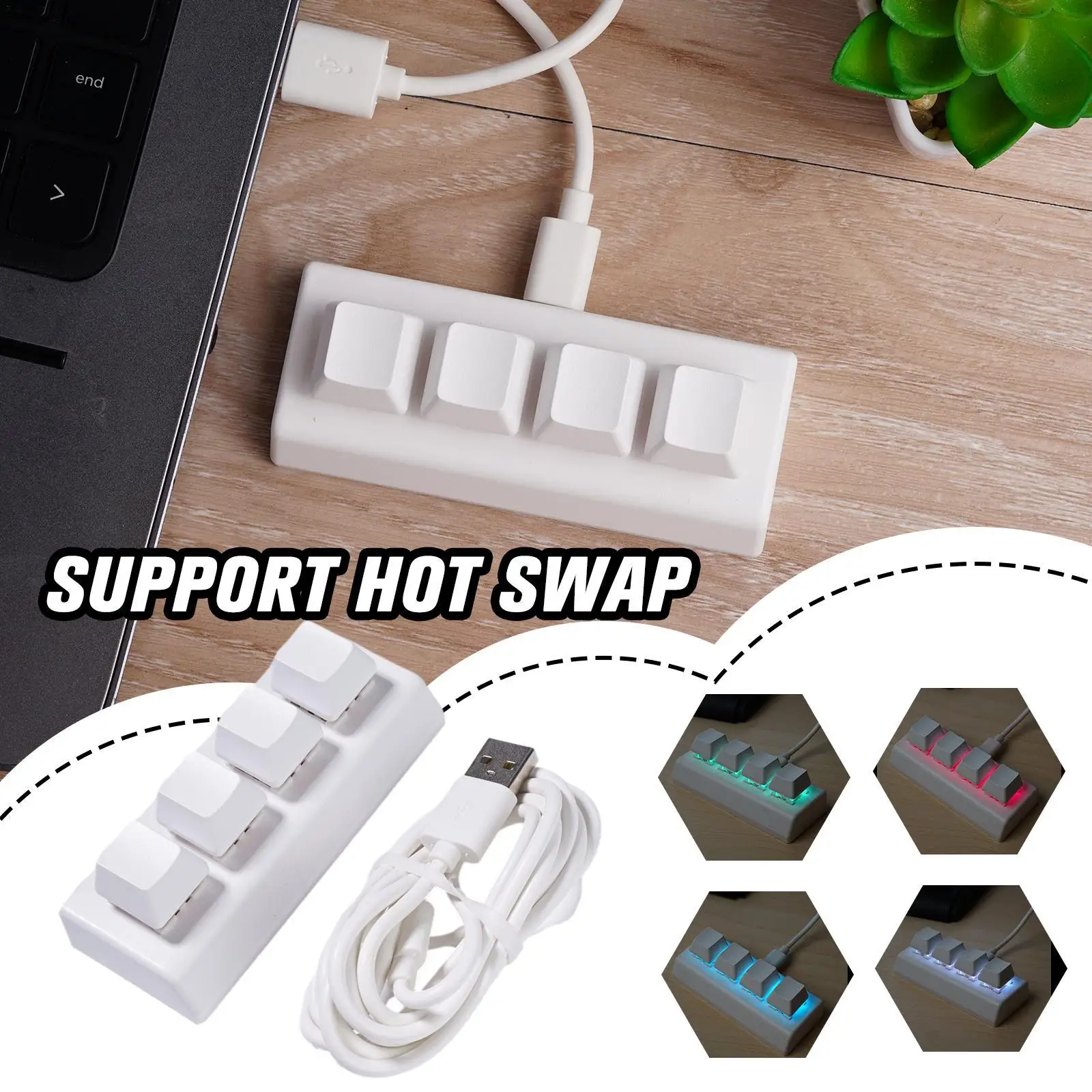 Mini-4-Key-RGB-Mechanical-Custom-Keyboard-Gaming-Keyboard-Sayo-Device ...