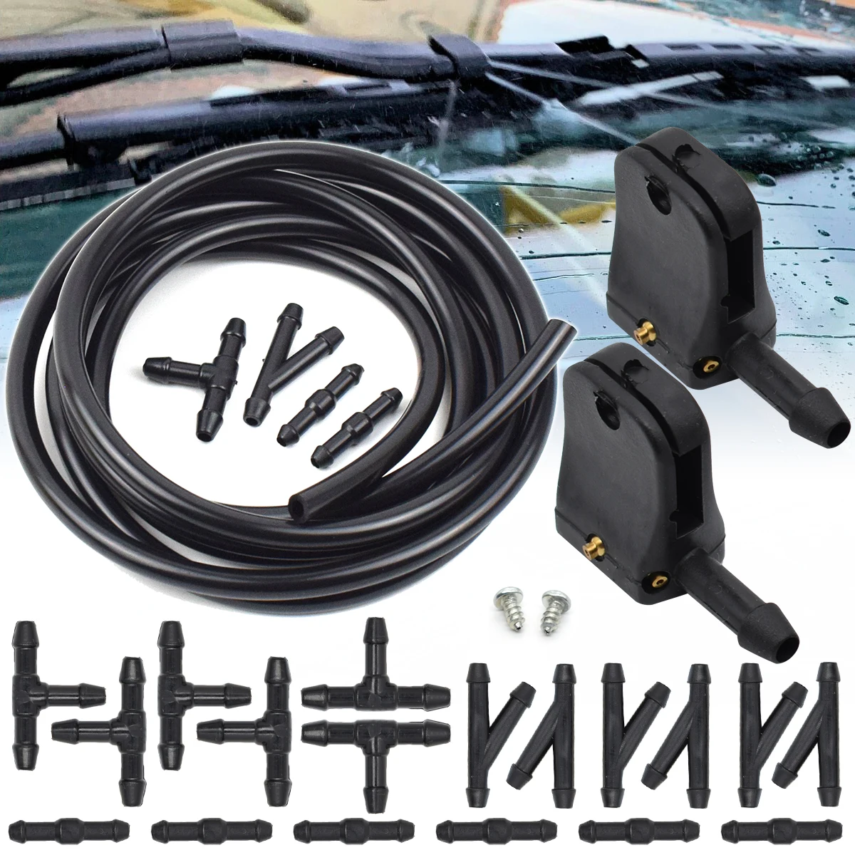 Universal-Wiper-Arm-Washer-Nozzle-Spray-Jet-Hose-For-Mercedes-Benz-Vito ...