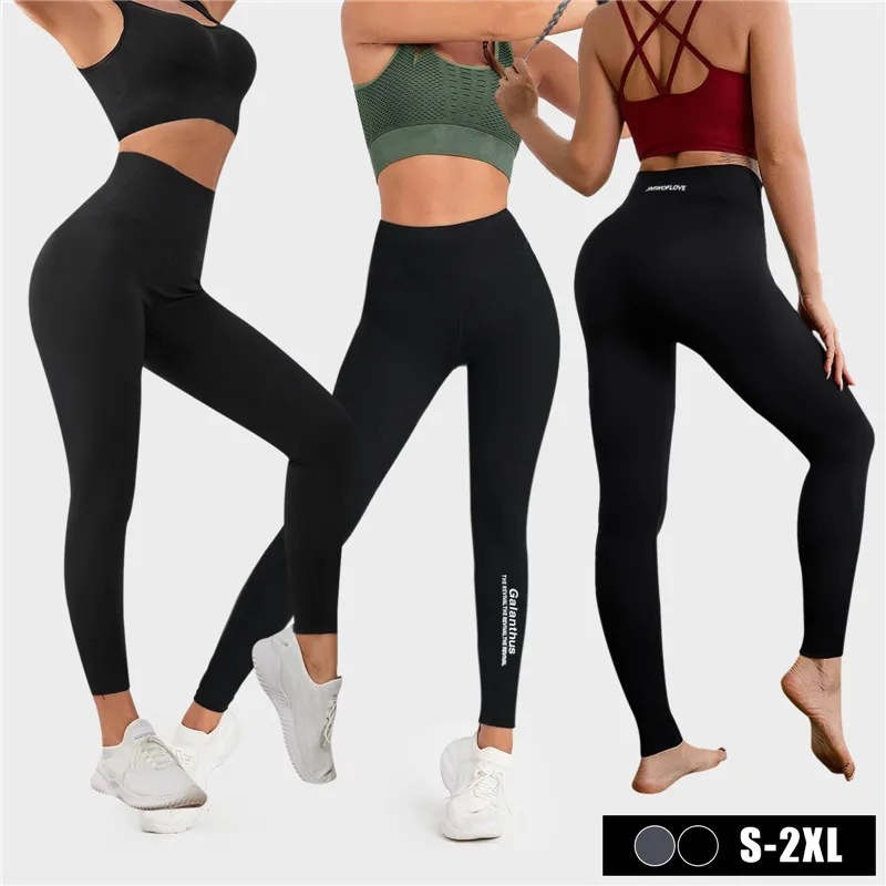 Cal As De Yoga Sem Costura Mulheres Empurrar Para Cima Leggings