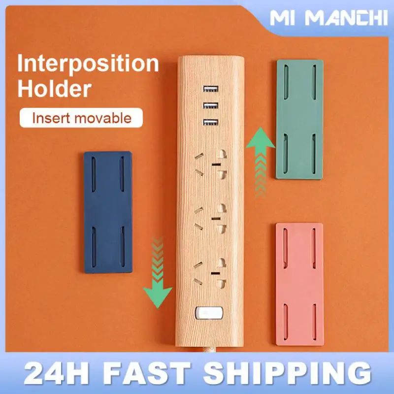 Self-Adhesive-Desktop-Socket-Fixer-Cable-Power-Strip-Hold-Wire-Holder ...